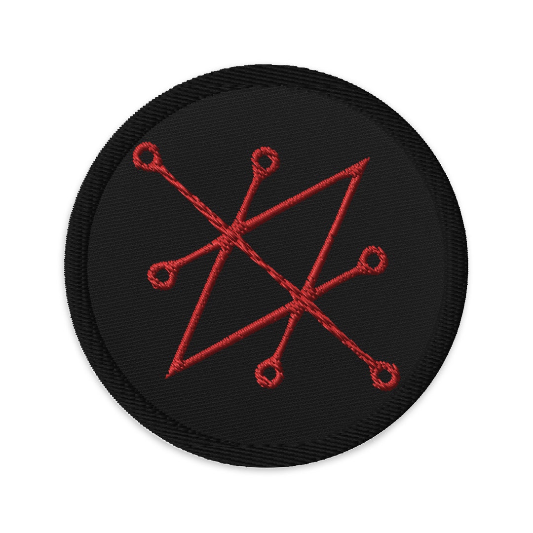 Red Sigil of Fallen Angel Azazel Occult Symbol Embroidered Patch - Etsy