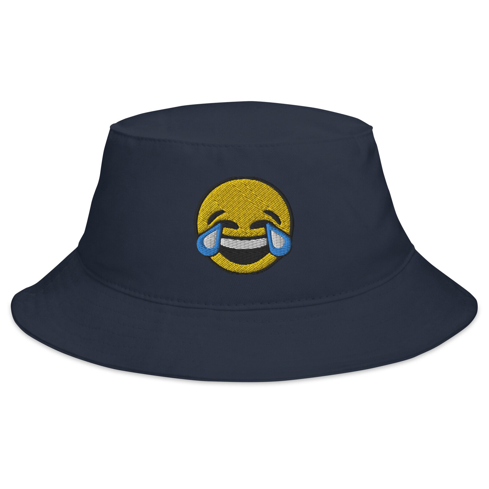 Tears of Joy Emoji Embroidered Bucket Hat Crying Emoticon - Etsy