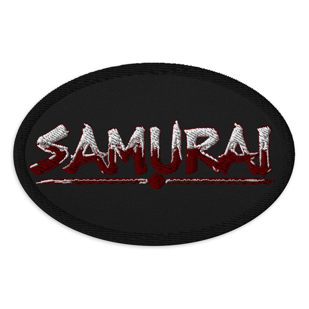 Anime Samurai Warrior Embroidered Patch Iron on Applique - Etsy