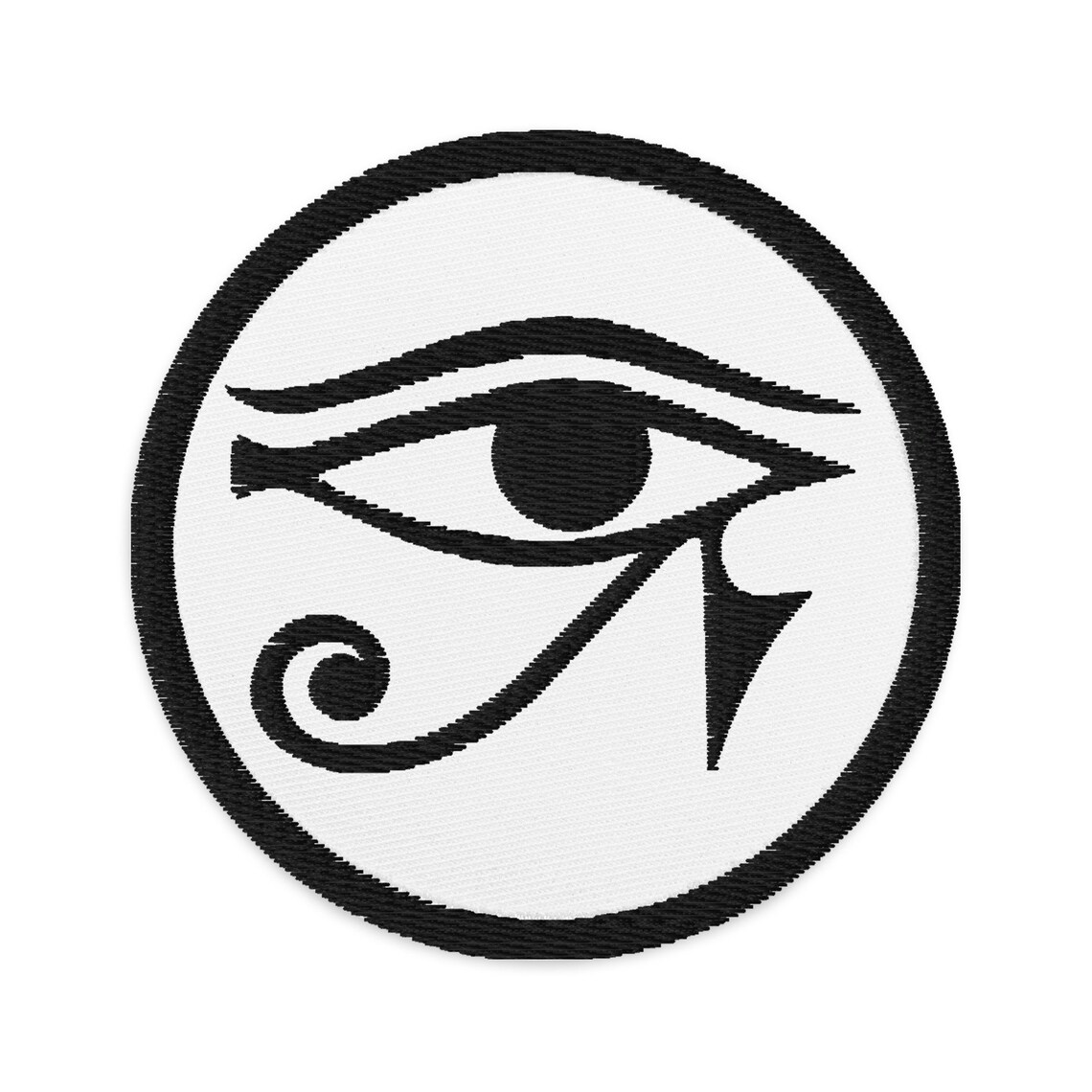 Eye of Ra Egyptian God Embroidered Patch Black Thread - Etsy