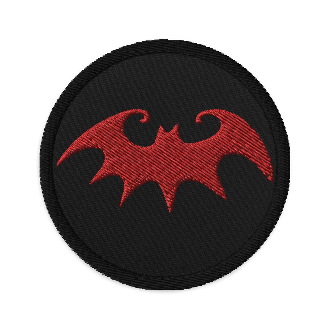 Whimsical Halloween Vampire Bat Embroidered Patch - Etsy UK