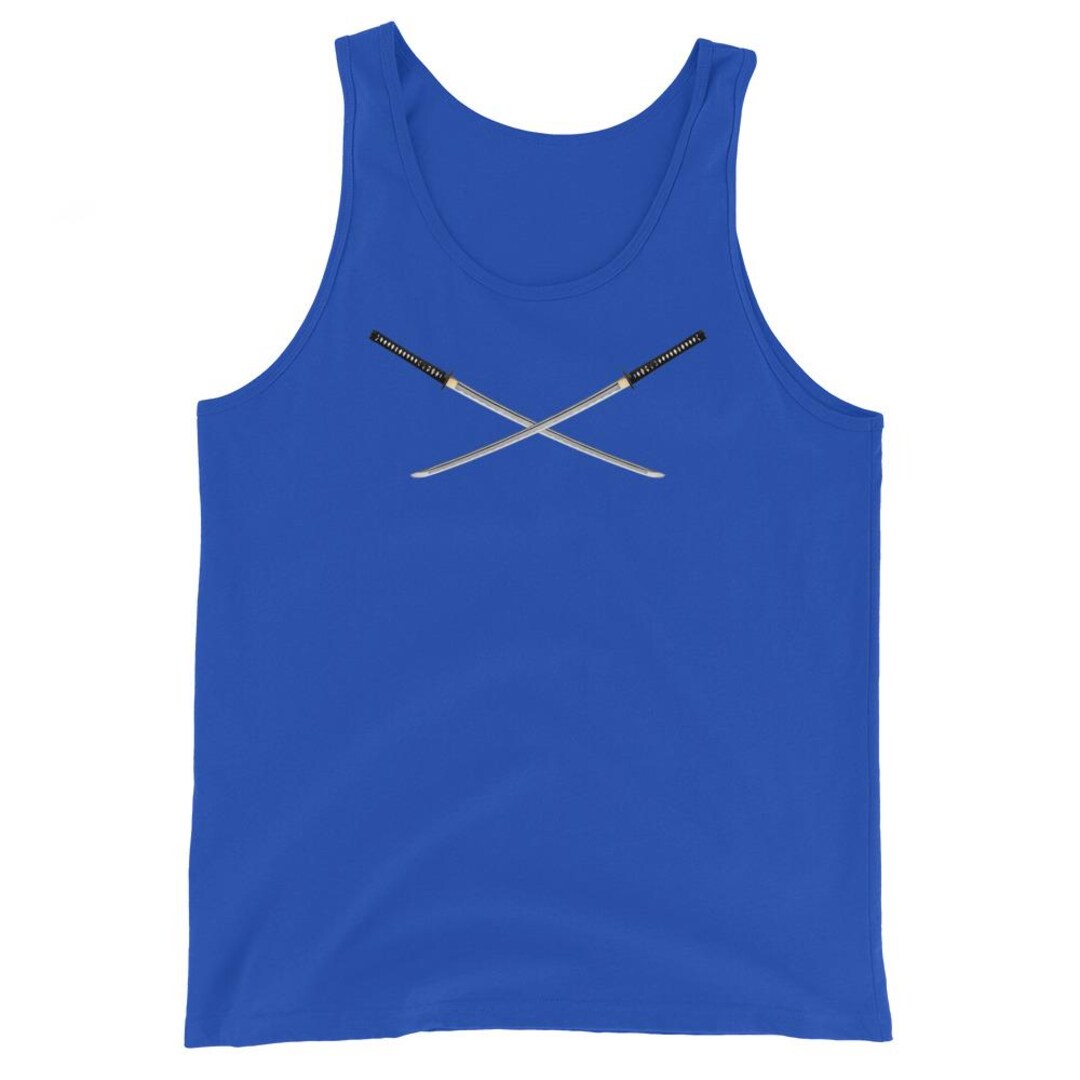 Dual Samurai Swords Anime Warrior Men's Tank Top Shirt - Etsy
