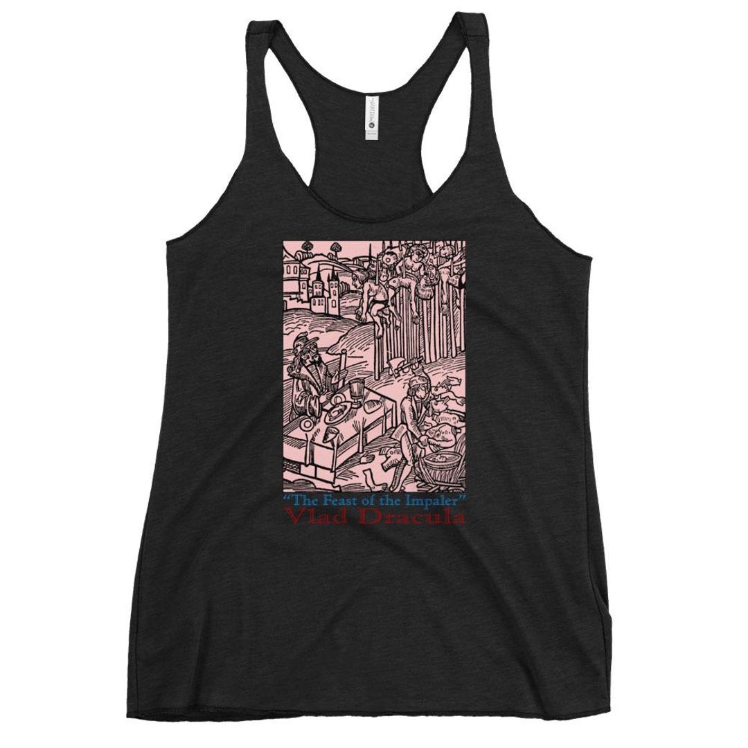 Feast of the Impaler Vlad Dracula Racerback Tank – Gothic Horror Women ...