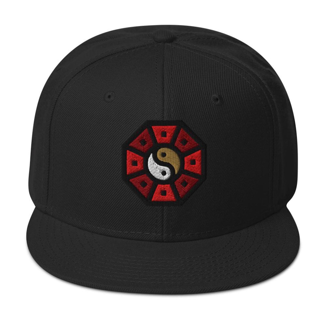 Yin Yang Chinese Wheel Flat Bill Cap Snapback Hat - Etsy