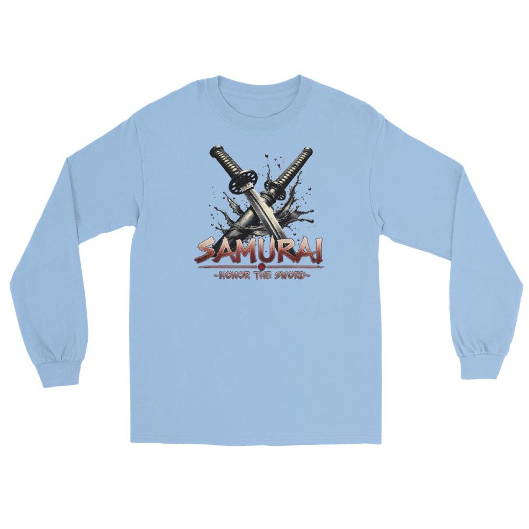 Splash Katana Swords Samurai Warrior Long Sleeve Shirt - Etsy