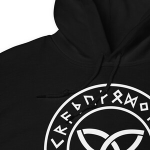 Triquetra Infinity Symbol With Viking Runes Unisex Hoodie Sweatshirt - Etsy