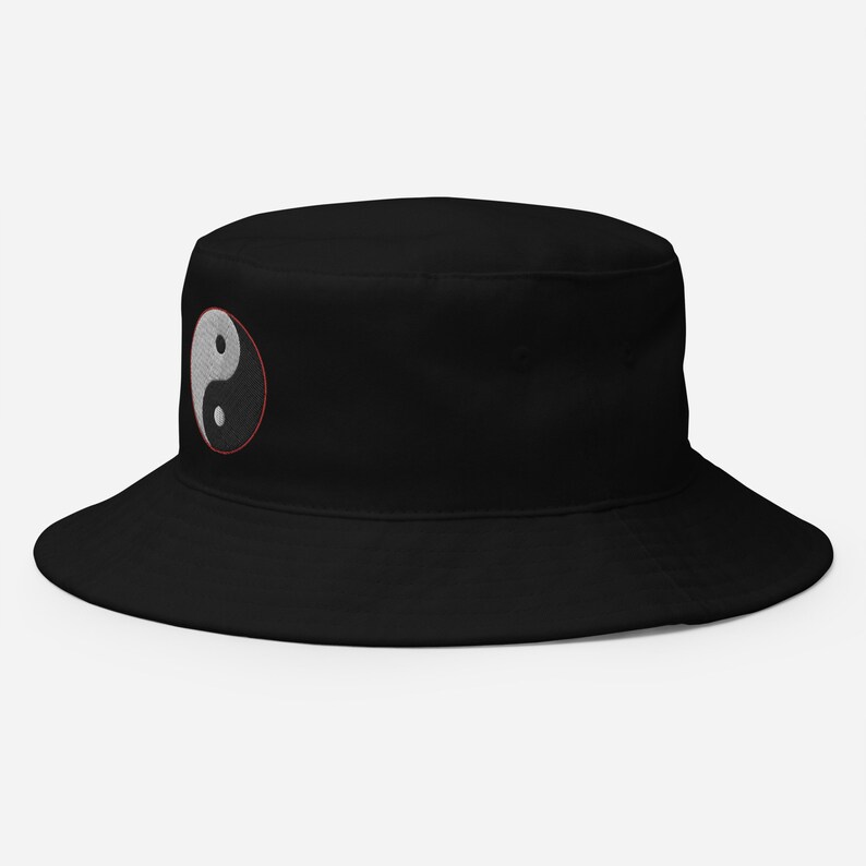Yin and Yang Chinese Symbol Embroidered Bucket Hat - Etsy