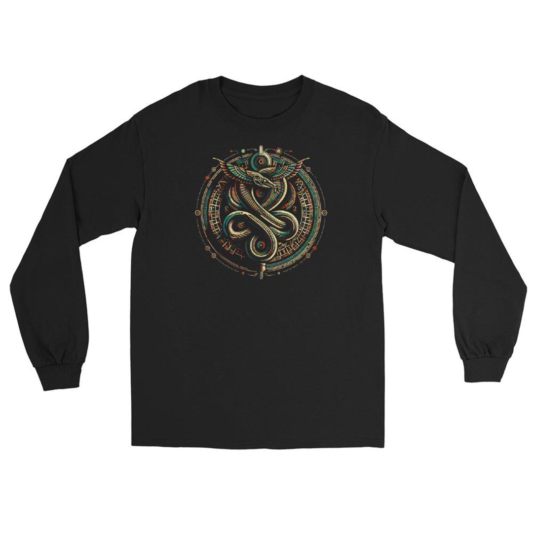 Egyptian Ouroboros Snake Occult Symbol Long Sleeve Shirt - Etsy