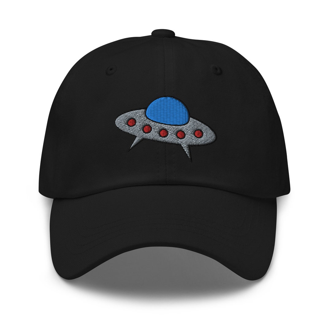 Space Alien Ship UFO Flying Saucer Embroidered Baseball Cap Dad Hat - Etsy