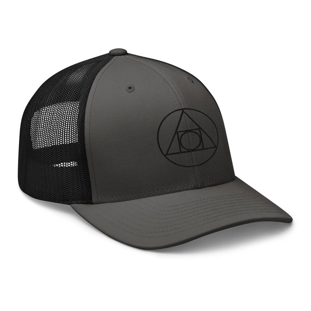 Philosopher's Stone Black Alchemy Symbol Trucker Cap Snapback Hat - Etsy