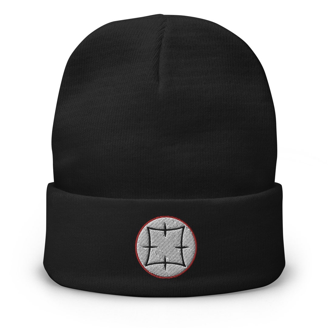 Ancient Japanese Anime Symbol Embroidered Beanie Samurai Jack Royal ...