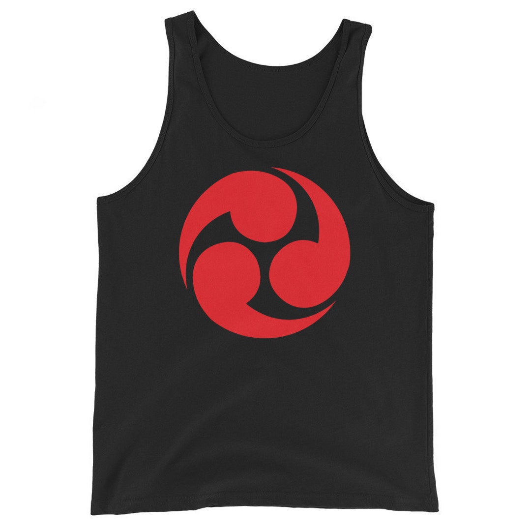 Red Tomoe Mitsudomoe Japanese Symbol Anime Men's Tank Top - Etsy