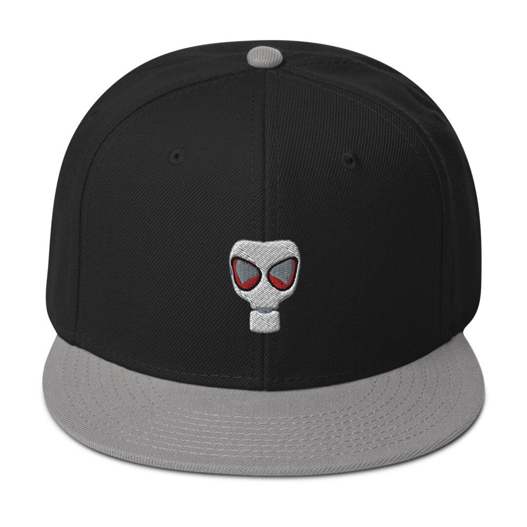 WWII Era Bio Hazard Gas Mask Embroidered Flat Bill Cap Snapback Hat - Etsy