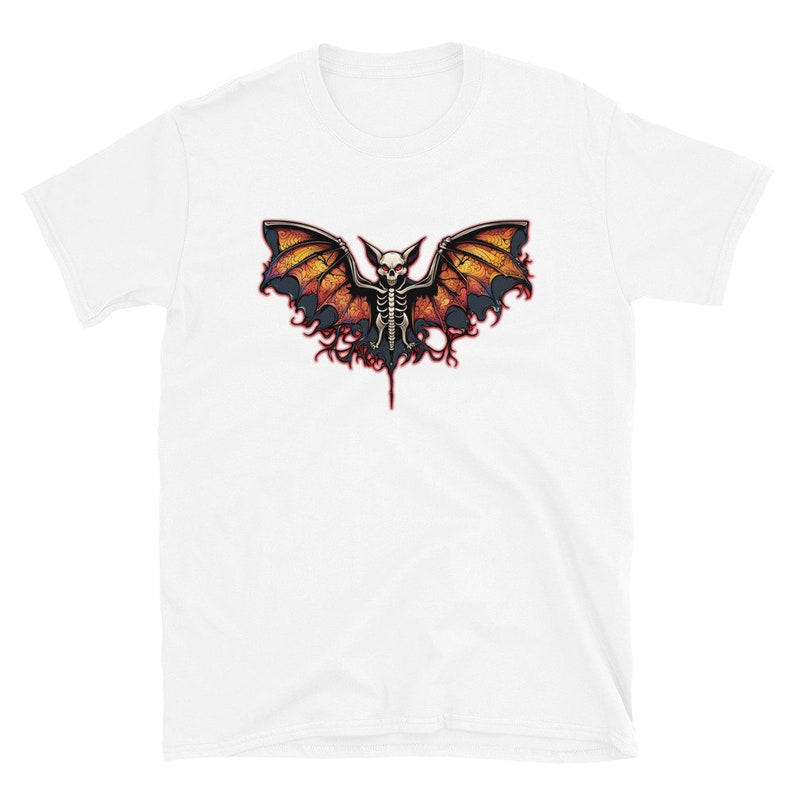 Vampire Bat Skeleton Rib Cage Halloween Short-sleeve T-shirt - Etsy