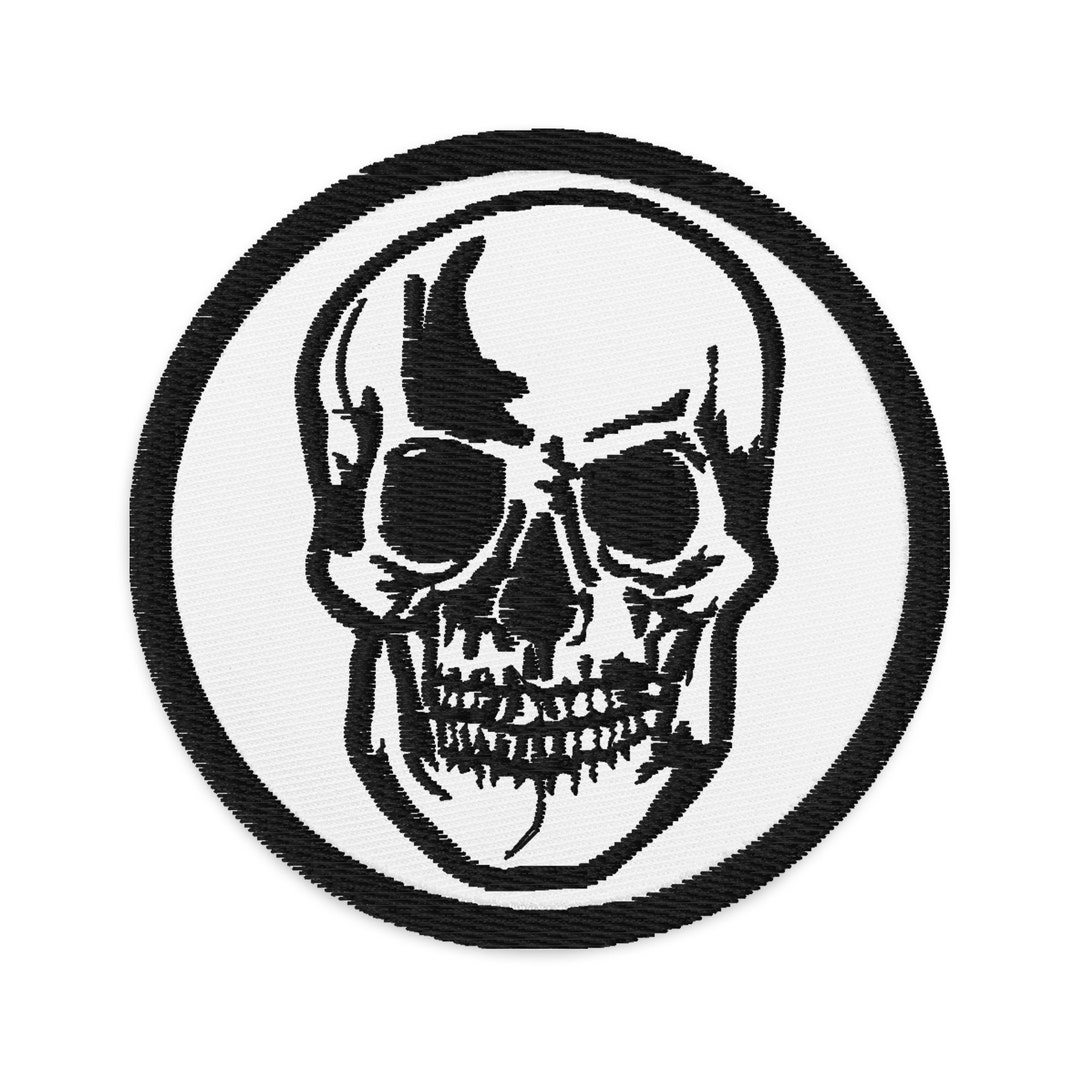 Death Skull Embroidered Patch Halloween Horror Style - Etsy