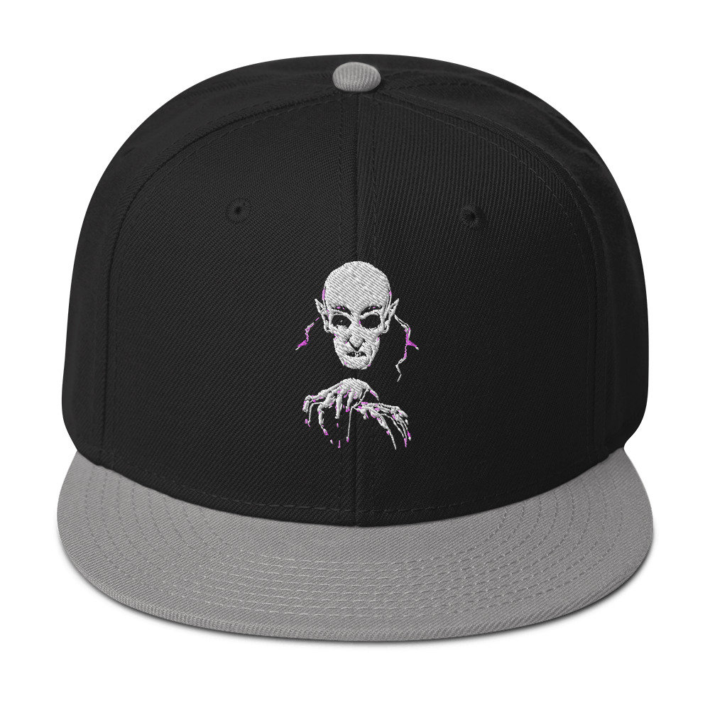 Classic Vampire Nosferatu Embroidered Flat Bill Cap Snapback Hat - Etsy