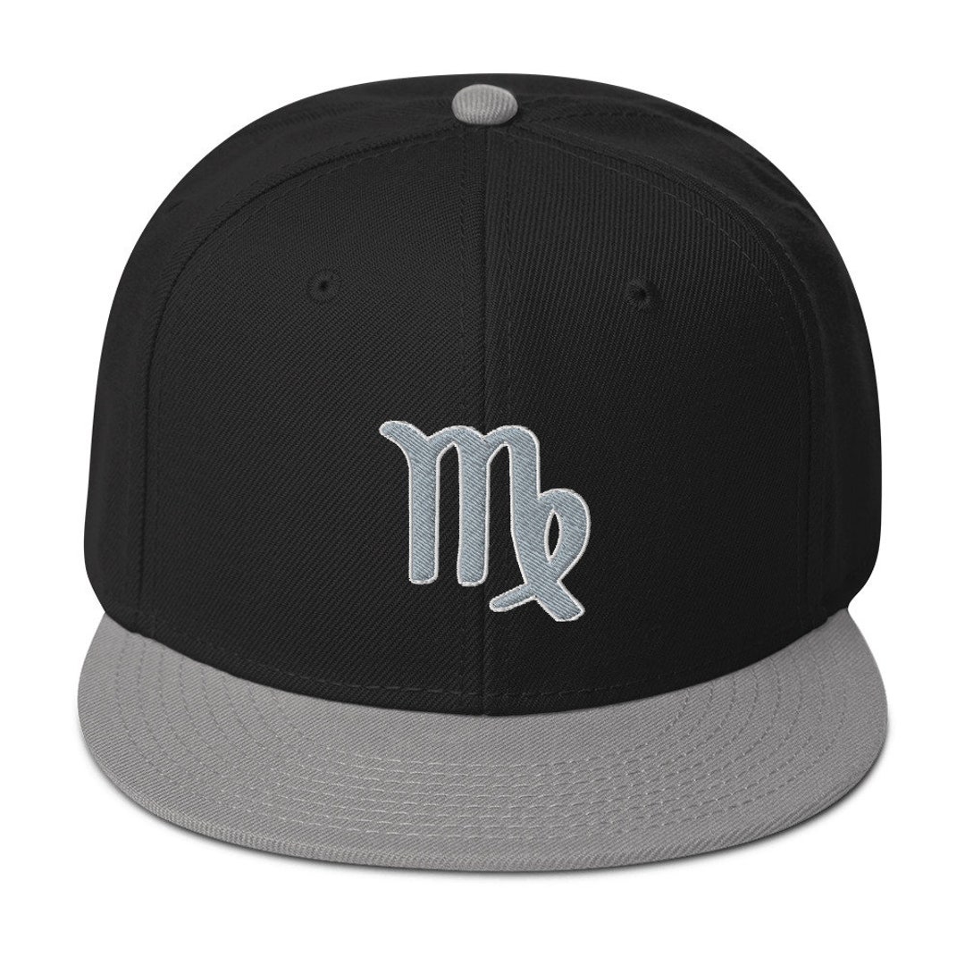 Zodiac Sign Virgo Embroidered Flat Bill Cap Snapback Hat Astrology ...