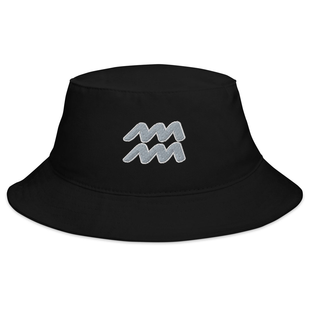 Zodiac Sign Aquarius Embroidered Bucket Hat Astrology Horoscope - Etsy