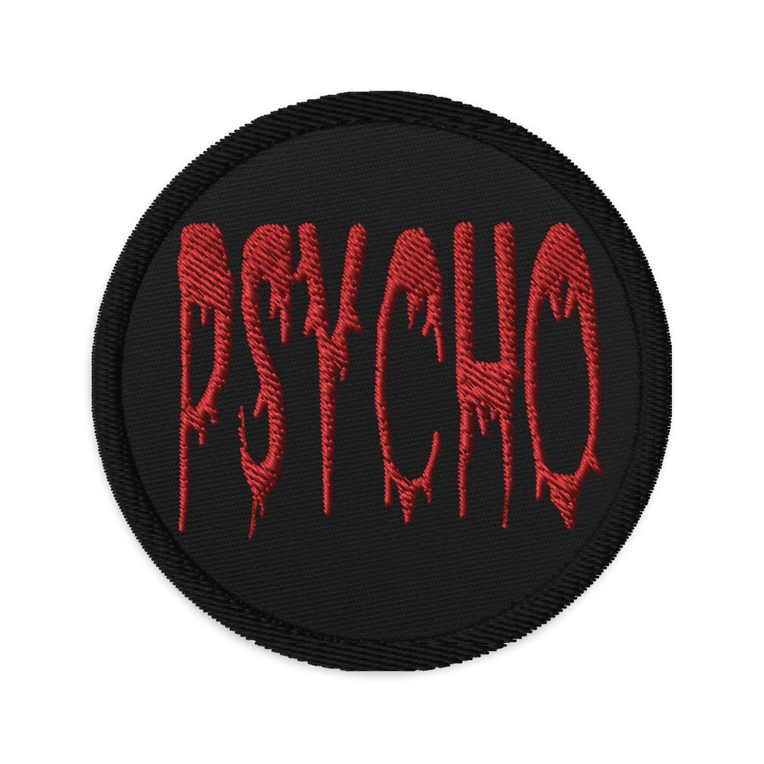 Psycho Horror Red Blood Drip Embroidered Patch - Etsy