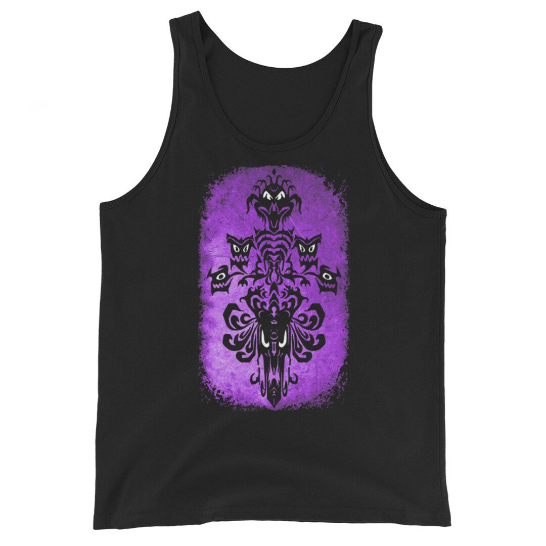 Haunted Mansion Demon Spirits Wallpaper Men's Tank Top - Etsy