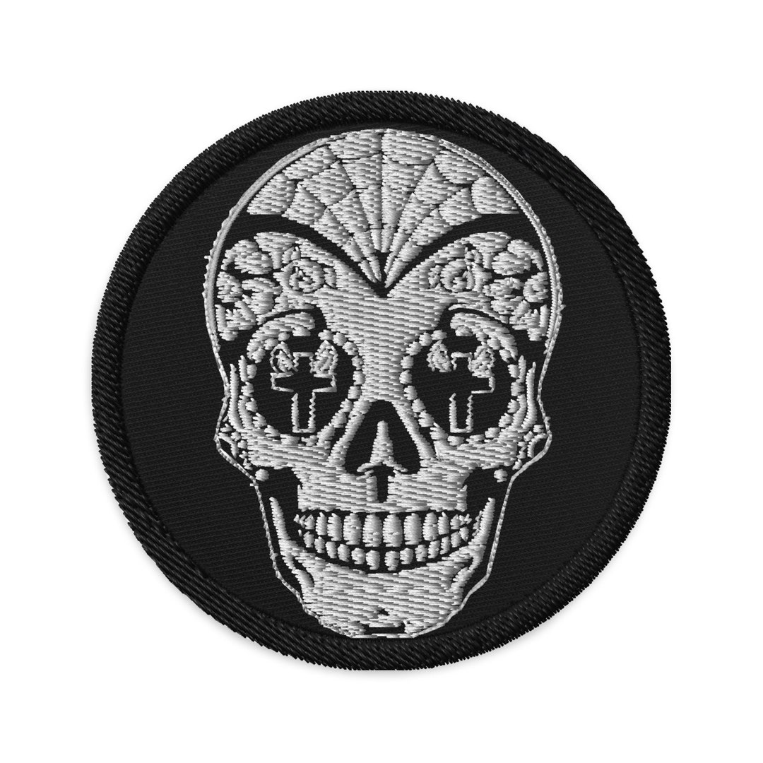 Dia De Los Muertos Day of the Dead Sugar Skull Embroidered Patch - Etsy