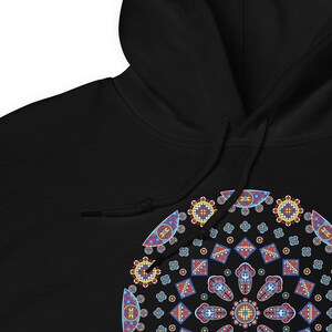 Geometric Shape Stained Glass Window Style Unisex Hoodie Sweatshirt - Etsy