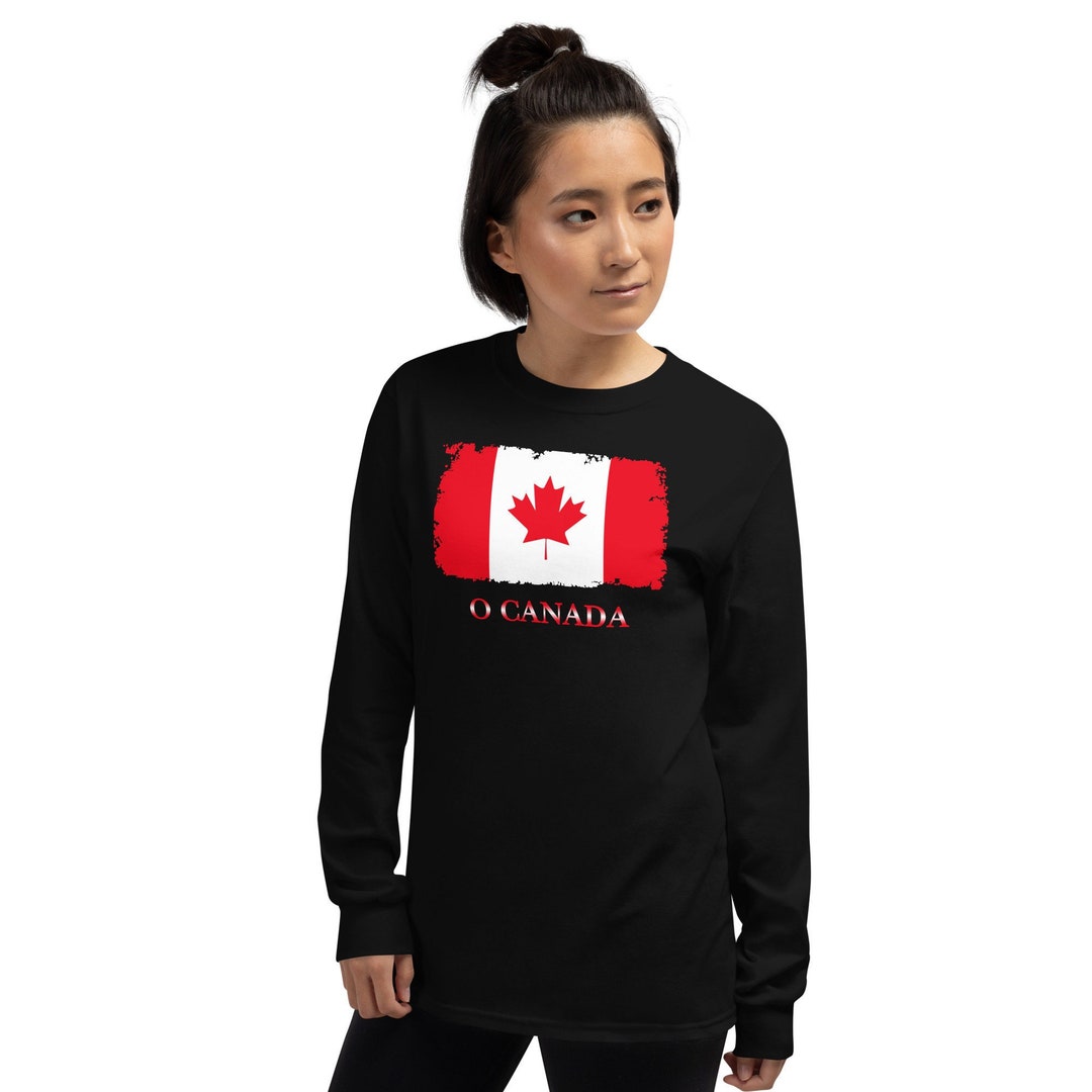 The Official Flag of Canada Maple Leaf Long Sleeve Shirt - Etsy