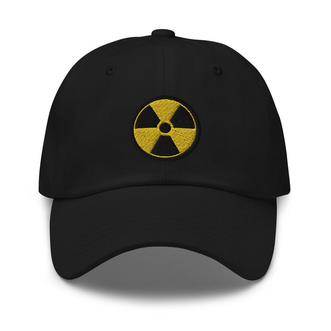 Radioactive Sign Embroidered Baseball Cap Doomsday Prepper Dad Hat ...