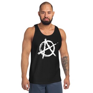 White Anarchy is Order Symbol Punk Rock Men's Tank Top - Etsy