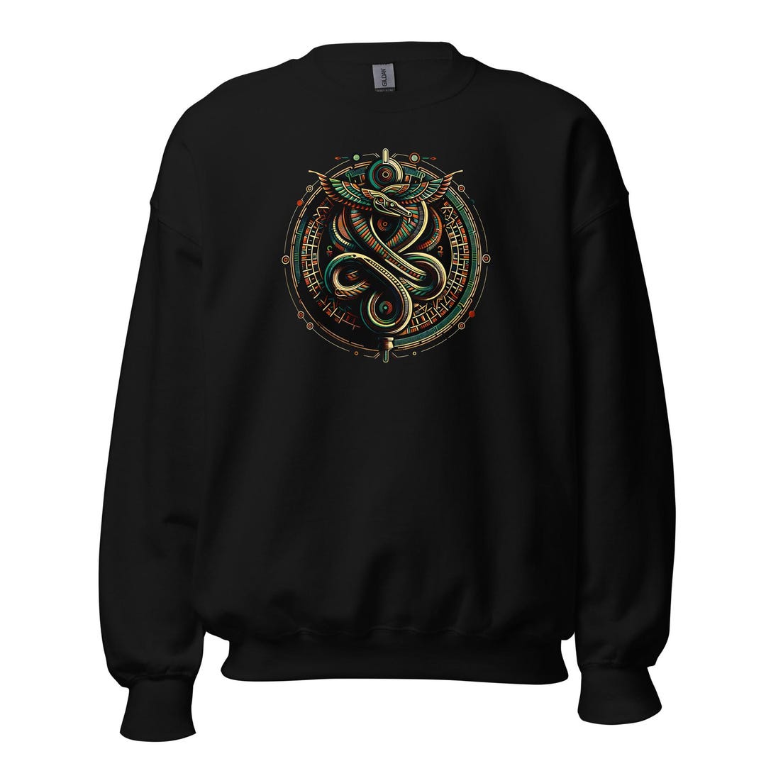 Egyptian Ouroboros Snake Occult Symbol Sweatshirt Pullover Sweater - Etsy