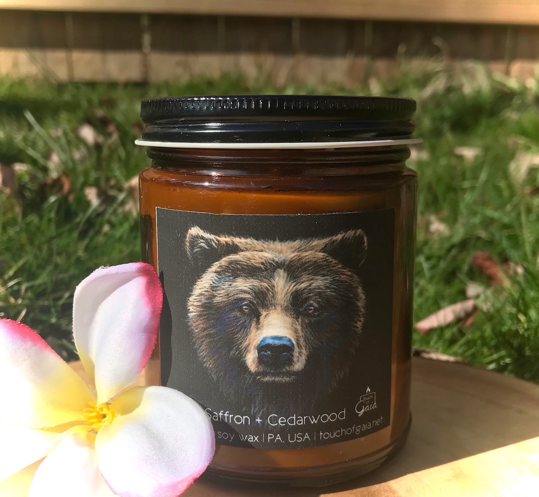 Bear Candle | Native American Candle | Spirit Animal Candle | Mens ...