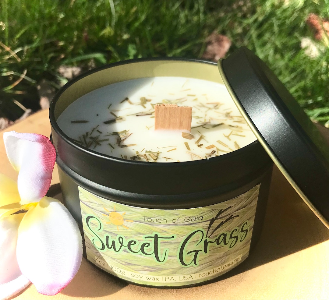 Sweet Grass Candle Cleansing Candle Native American Candle Soy Candles ...