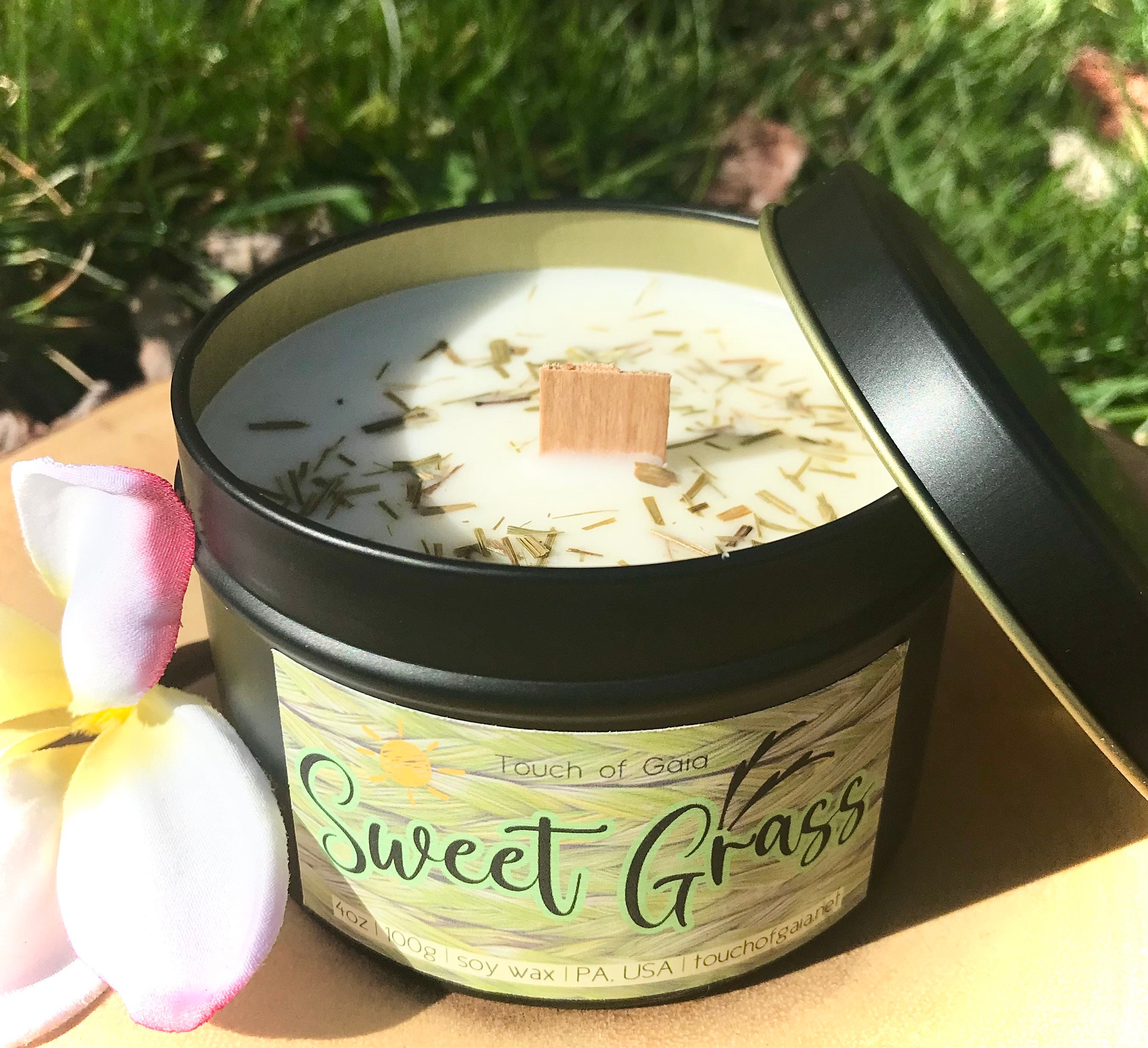 Sweet Grass Candle Cleansing Candle Native American Candle Soy Candles ...