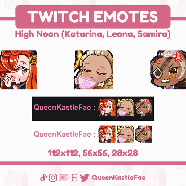 Leona Emotes - Etsy