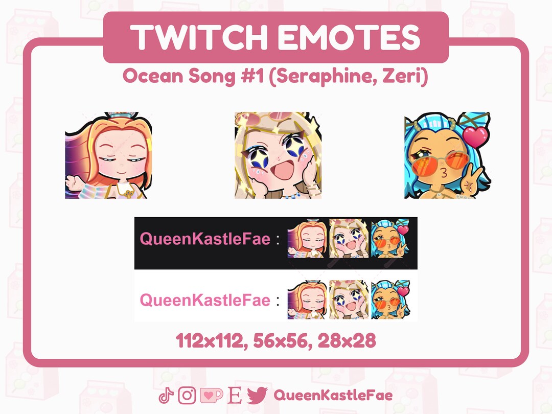 Twitch Emotes League of Legends Ocean Song Emote Pack Twitch/discord ...