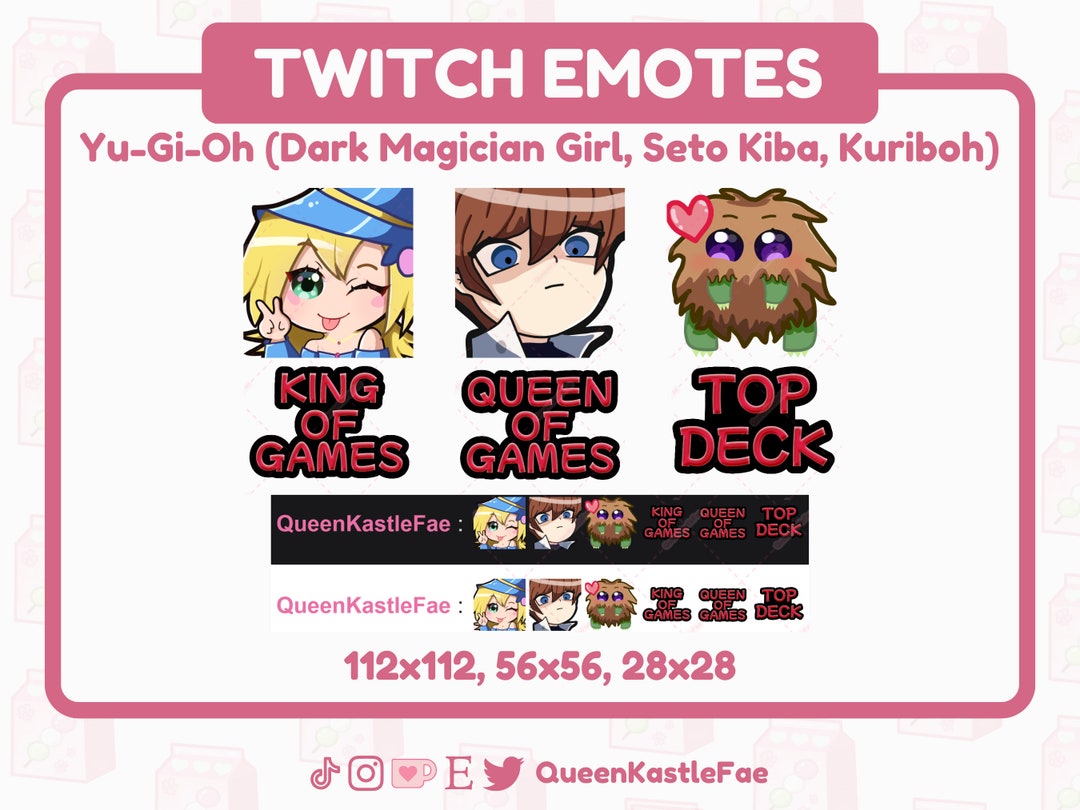 Twitch Emotes Yu-Gi-Oh Emote Pack Twitch/Discord/etc Kawaii, Chibi Dark ...