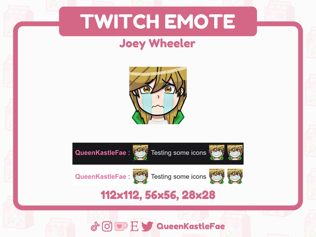 Yu-gi-oh Joey Wheeler Crying Emote | Twitch/discord (digital File) - Etsy