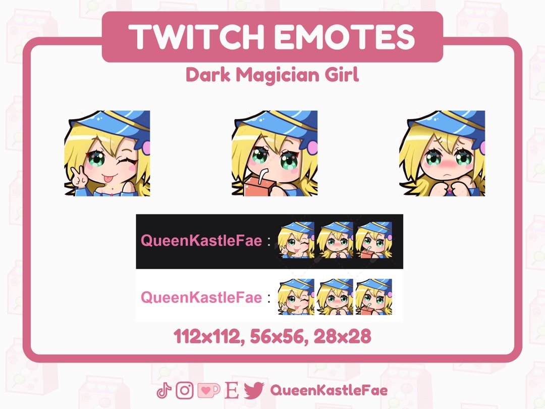 Twitch Emotes / Dark Magician Girl Emote Pack Twitch/Discord / - Etsy ...