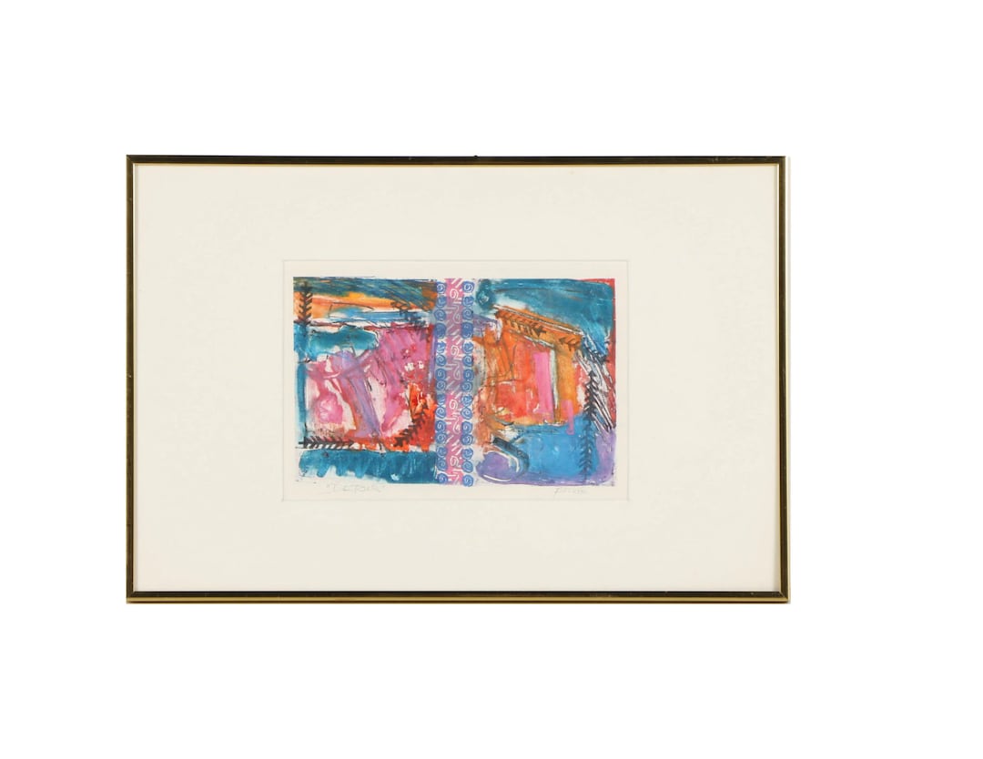 Patricia Berlin Signed Monotype on Paper "detour" - Etsy