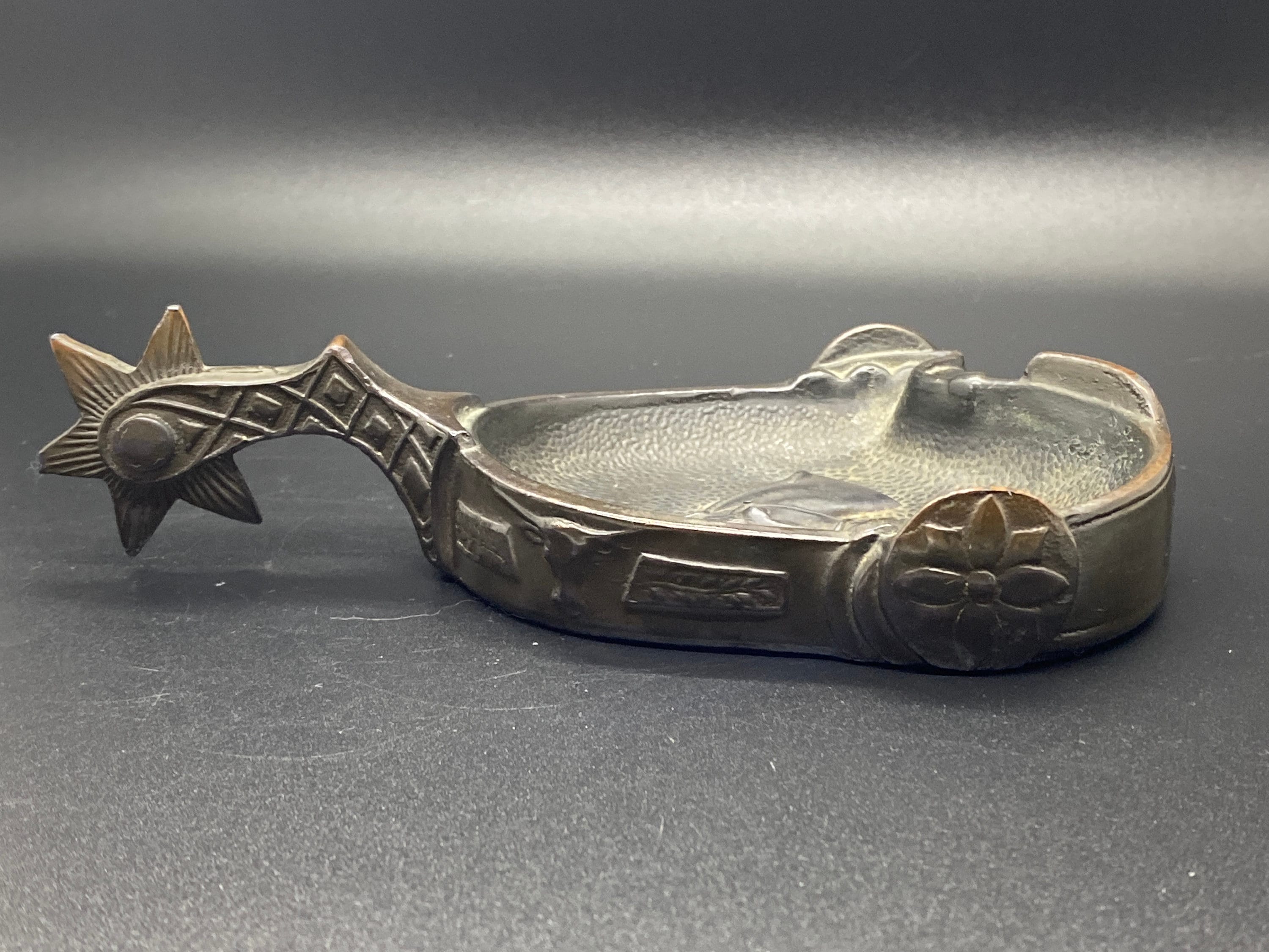 Vintage Bronze Like Metal 1950's Cowboy Spur Ashtray-catchall - Etsy