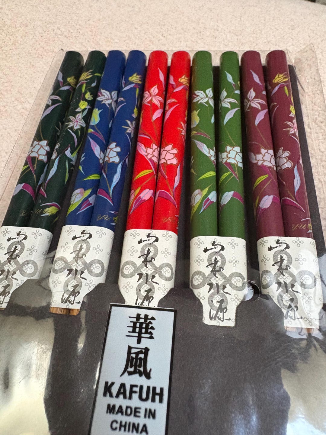 New Old Stock Chopstick Set Kafuh - Etsy
