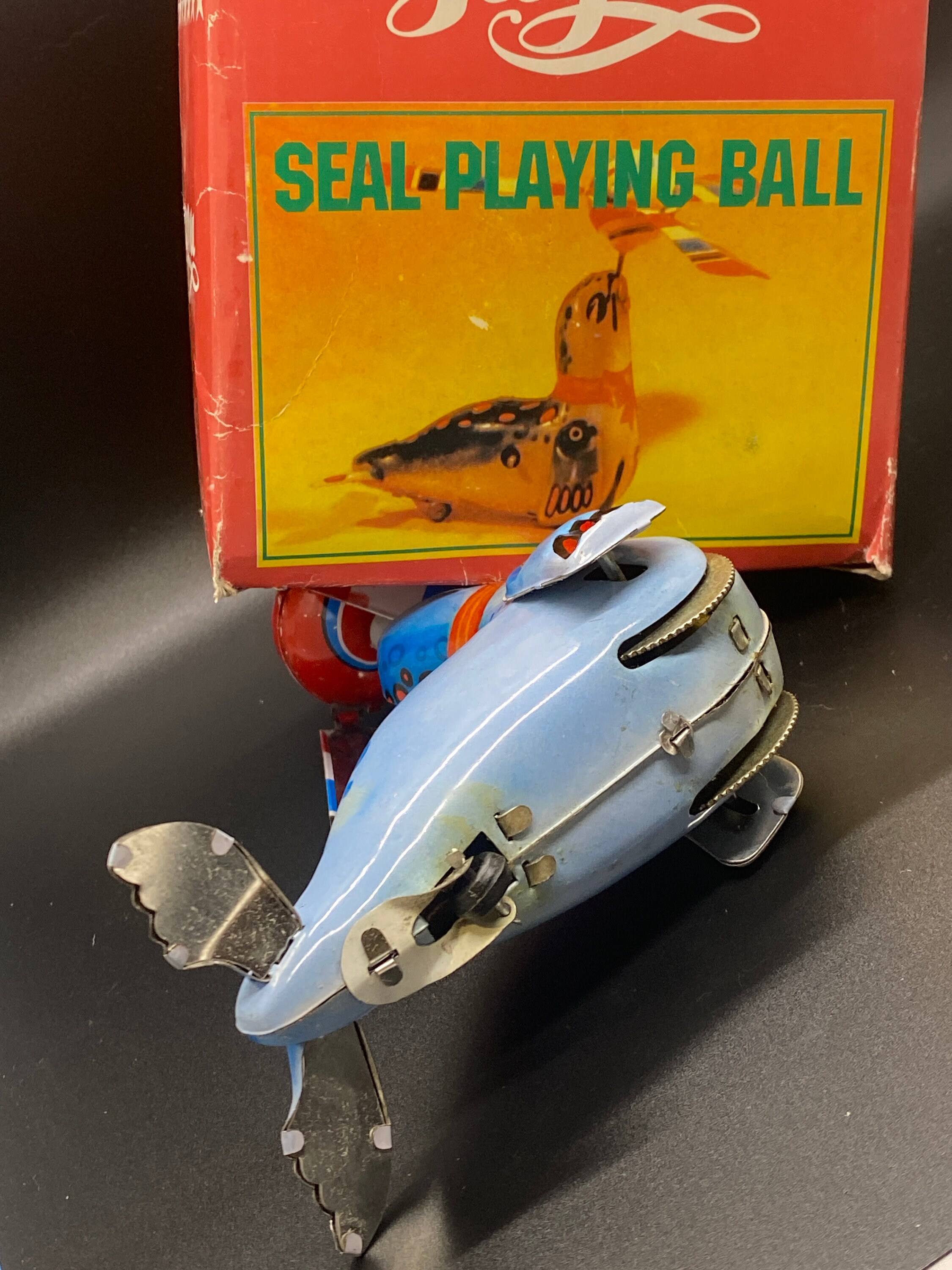 Wind up Toy Seal Playing Ball JUYOU JMT 24 - Etsy