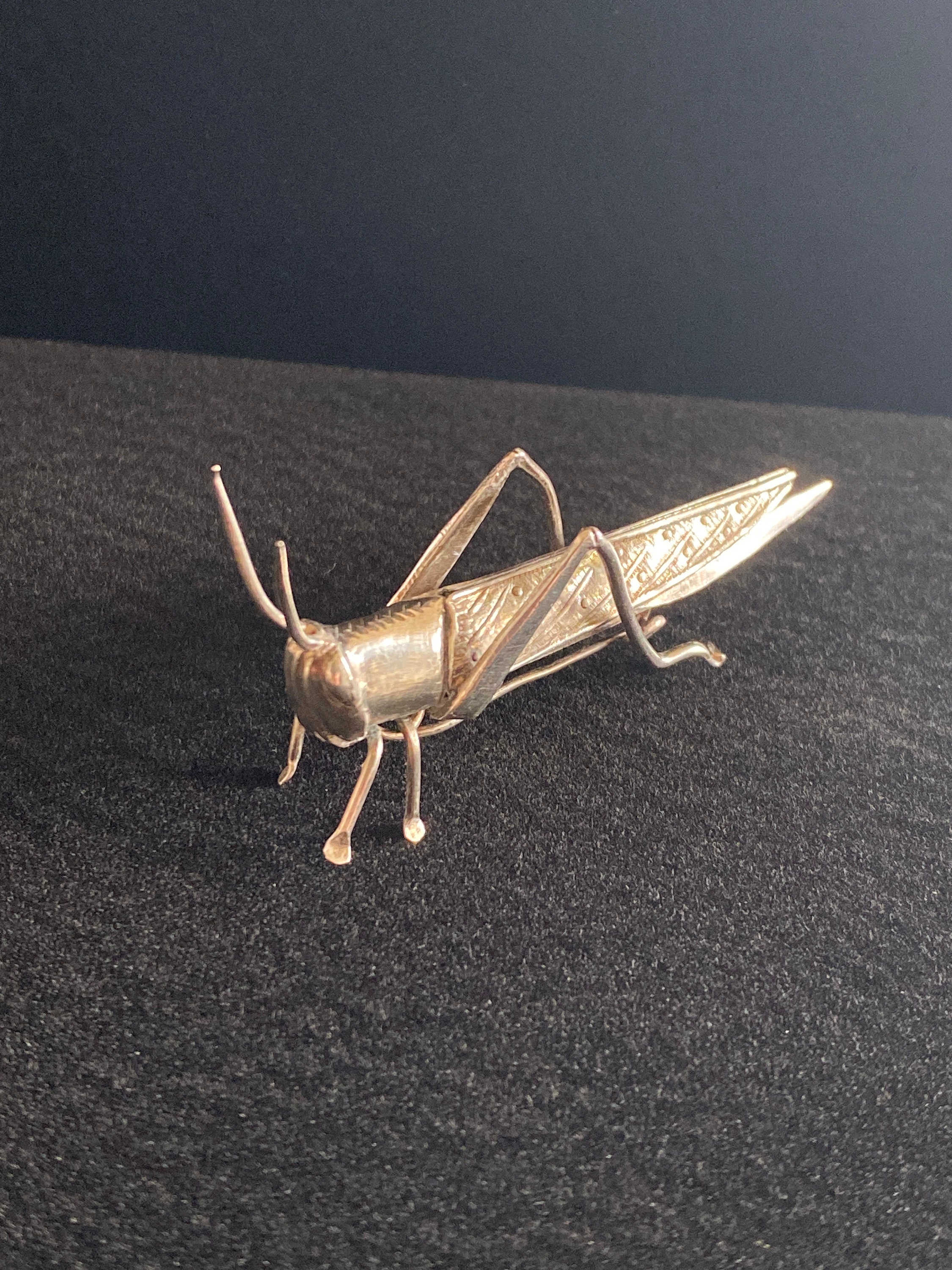 Handmade Artisan Sterling Silver Cricket Lotus Brooch Vintage - Etsy