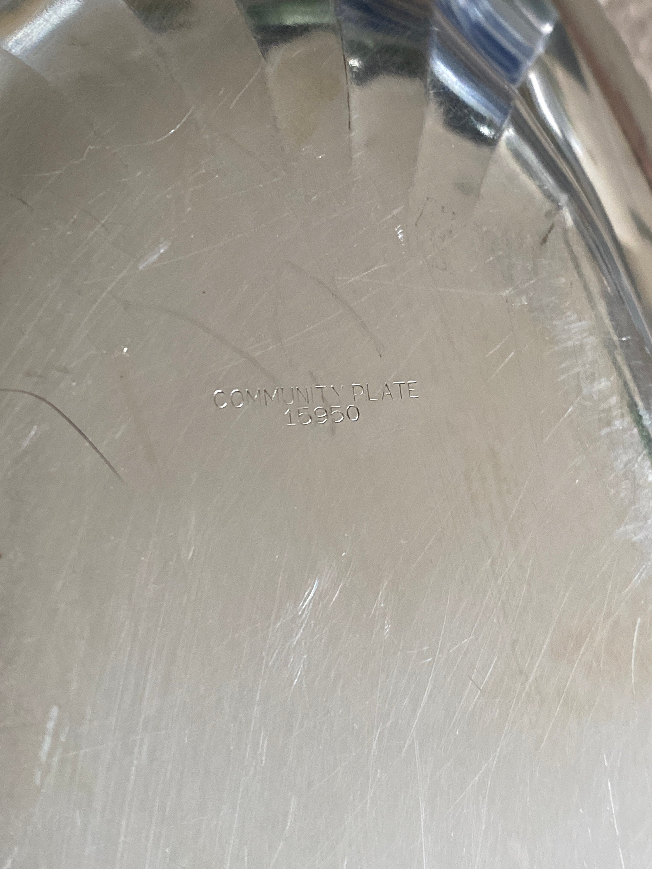 Community Plate 1920’s BREAD Silver Plate Tray Marked 15950 Now Oneida ...