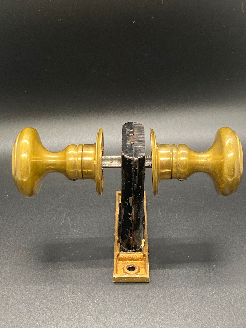 Vintage Classic Colonial Style Brass Door Knob Set - Etsy