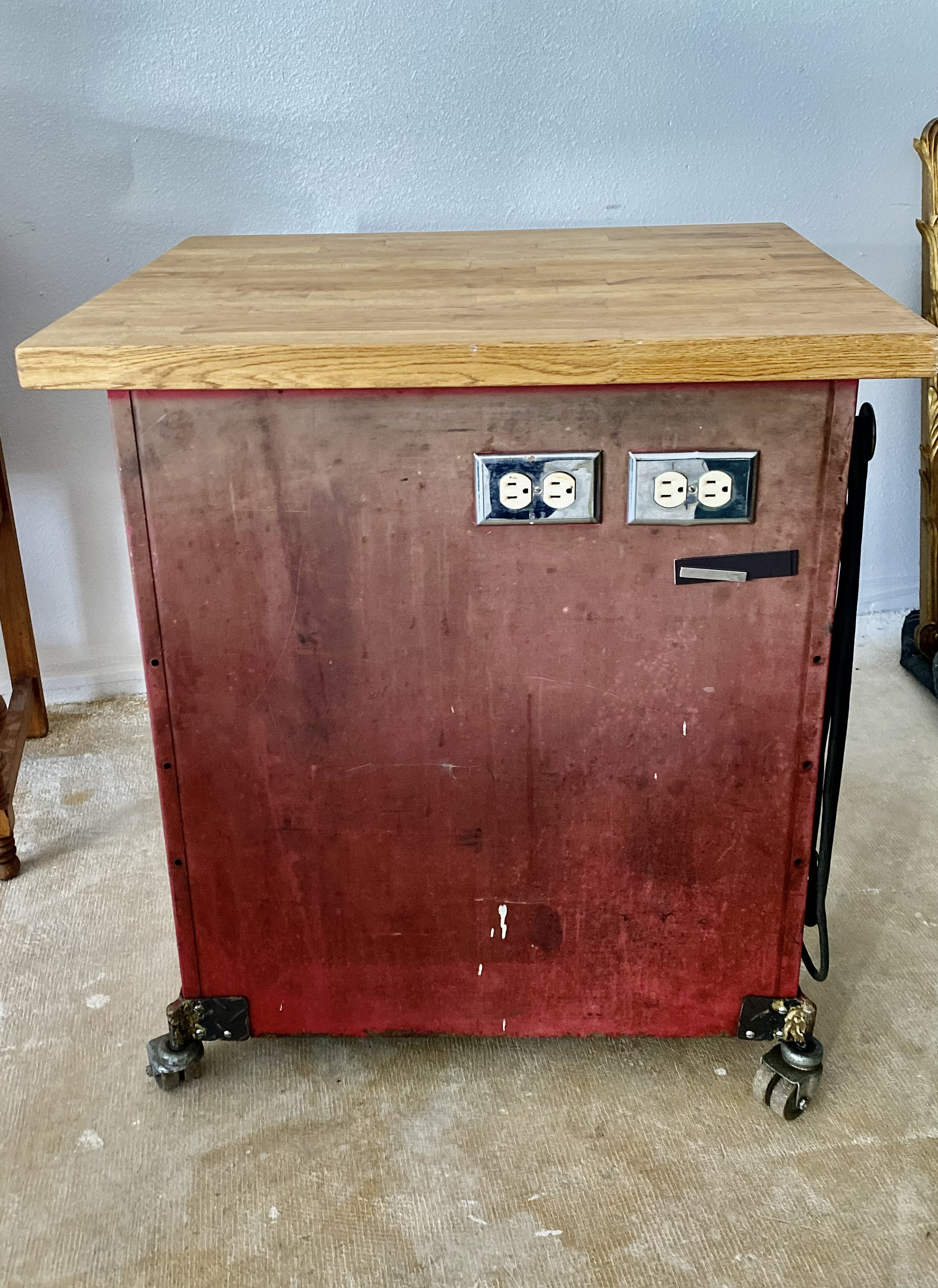 The KWIK WAY System Repurposed 1940's Industrial Rolling Valve Cabinet ...
