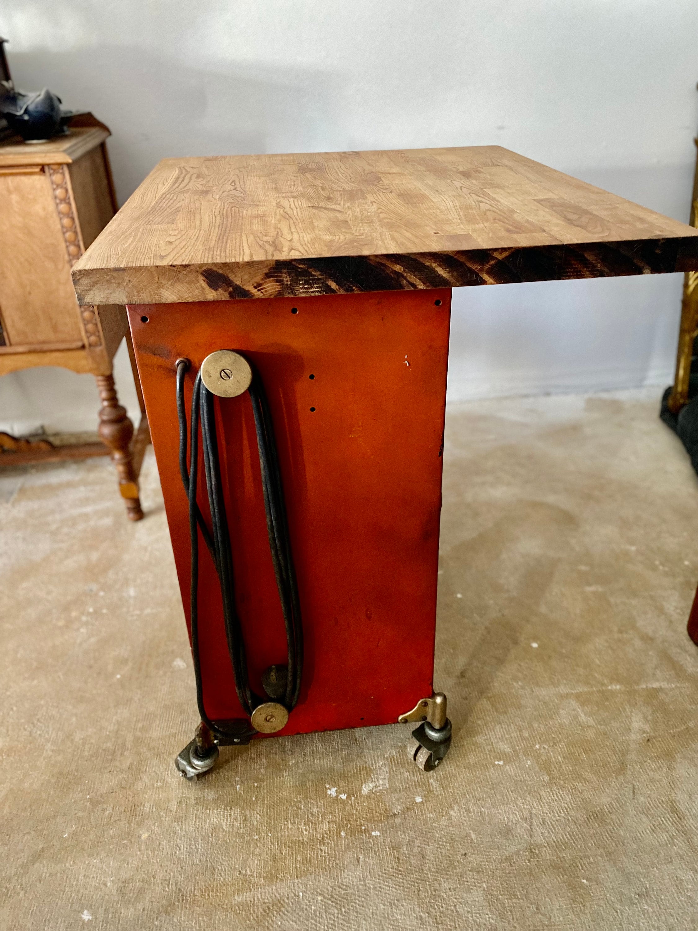 The KWIK WAY System Repurposed 1940's Industrial Rolling Valve Cabinet ...