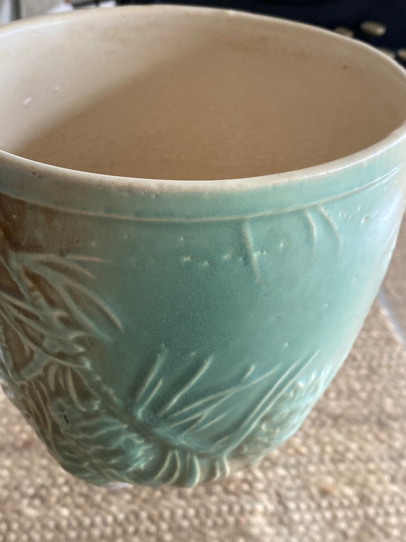 Vintage Mccoy Pottery Planter Jardiniere Mccoy Rustic Line 600 Pine ...