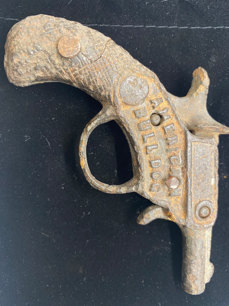 1908 Kenton American Bulldog Cast Iron Cap Gun Rusty - Etsy