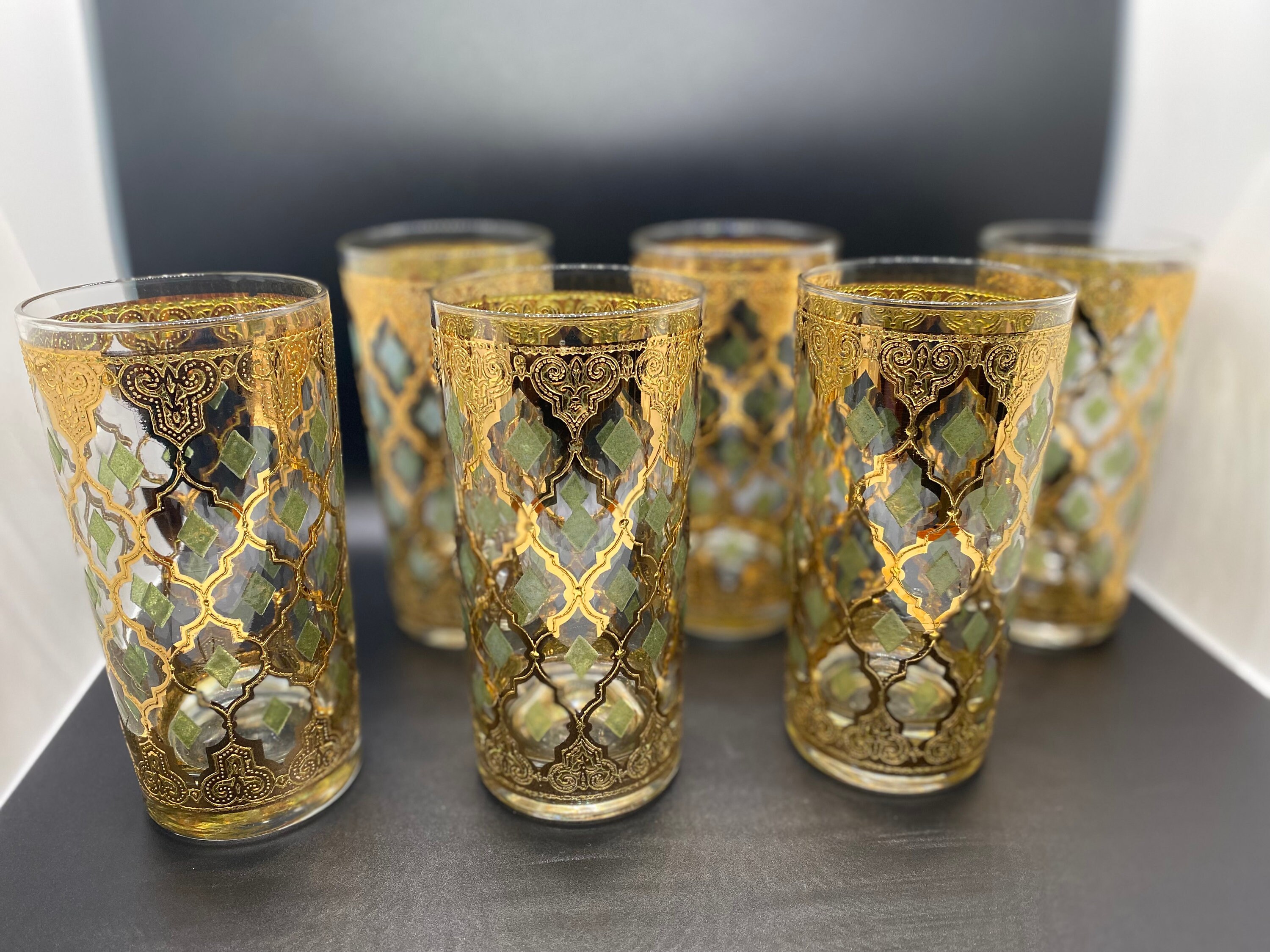 Vintage Culver Valencia Highball Glasses - Etsy